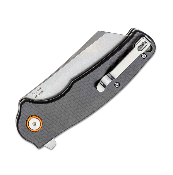 CJRB Crag J1904 Carbon Fiber AR-RPM9 Powder Steel Blade - MonthlyKnifeClub