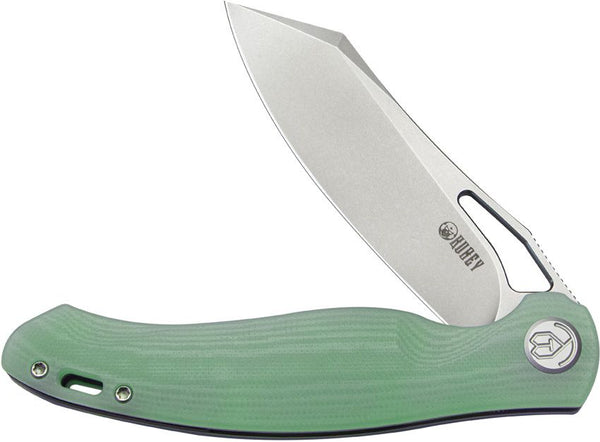 Kubey Drake Folding Knife Jade G-10 KU239I - MonthlyKnifeClub