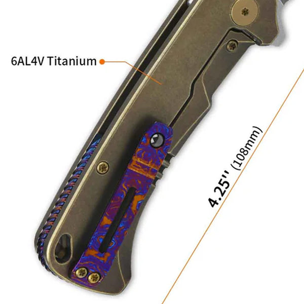 QSP Rhino - M390 / Bronzed Titanium - QS143-D - MonthlyKnifeClub