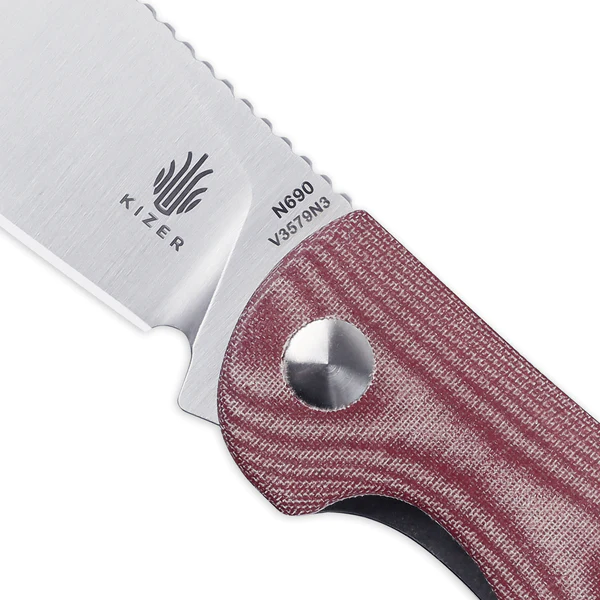 Kizer Infinity Red Micarta - MonthlyKnifeClub